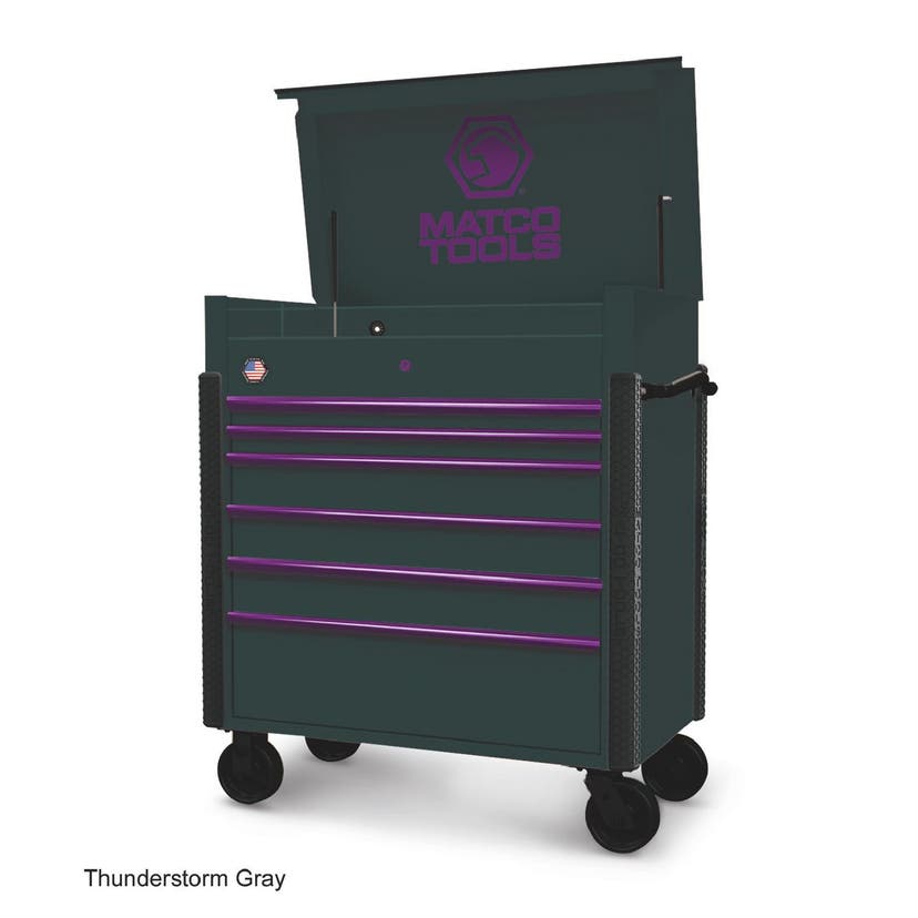 41" x 23" JSC773 ROLLING TOOL CART (THUNDERSTORM GRAY/PURPLE) JSC773 ...