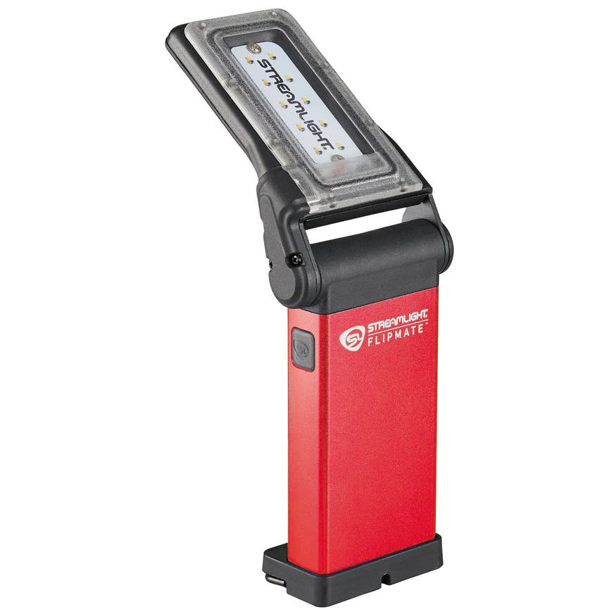 STREAMLIGHT FLIPMATE 500 LUMENS LED RECHARGEABLE WORK LIGHT-RED M61501 ...