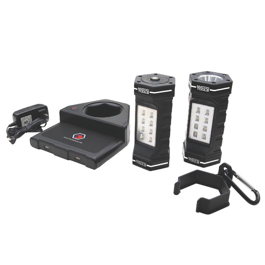 TWIN LIGHT WORK LIGHT WITH INDUCTION CHARGING PAD MWLTL | Matco Tools
