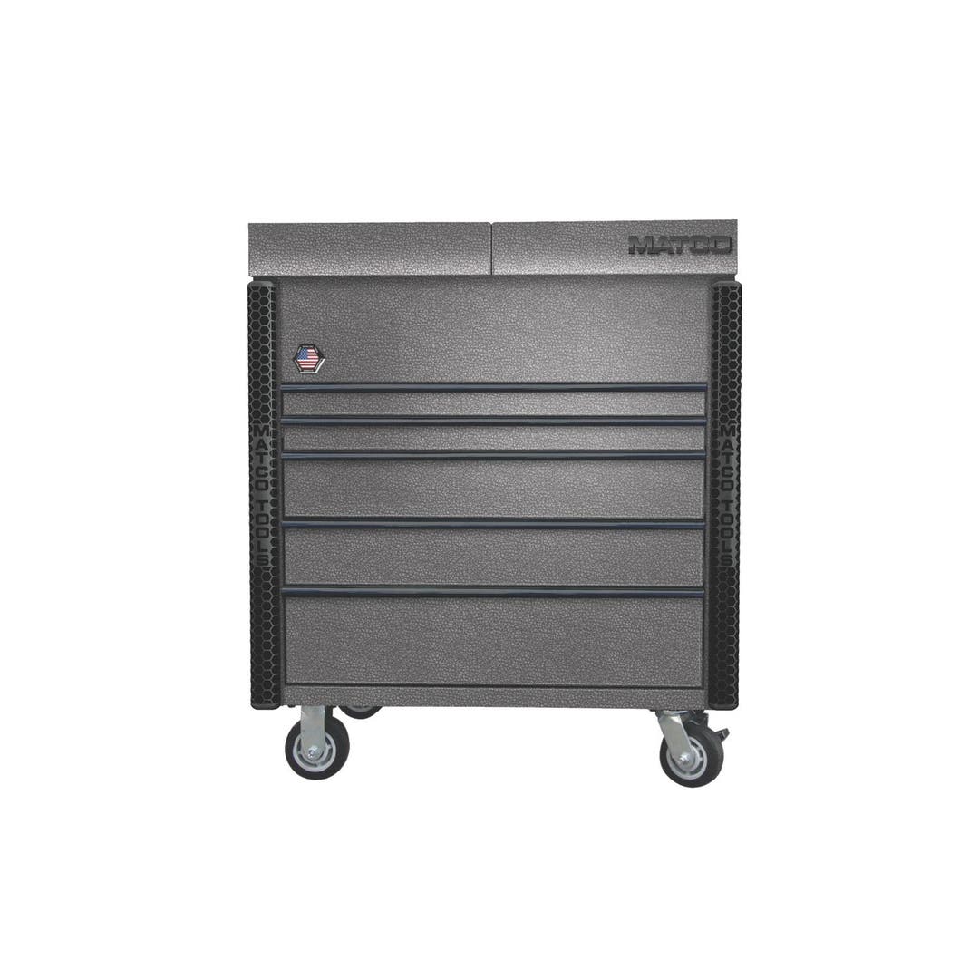 36” x 22” JSC653 SLIDING TOP TOOL CART (SILVER VEIN/BLACK) JSC653-SSB ...