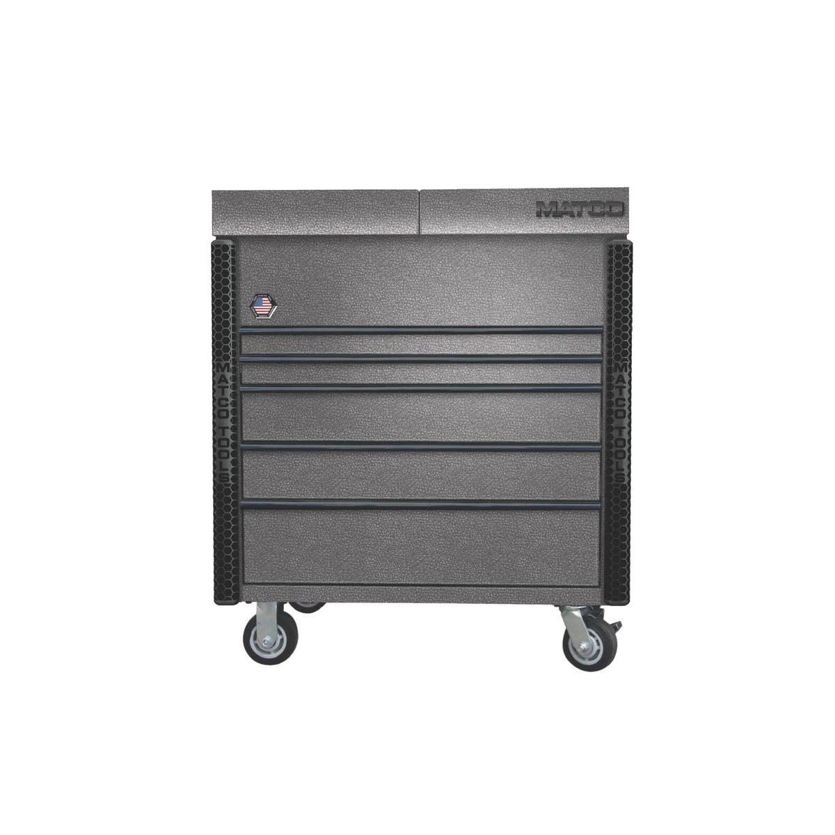 36” x 22” JSC653 SLIDING TOP TOOL CART (SILVER VEIN/BLACK) JSC653-SSB ...