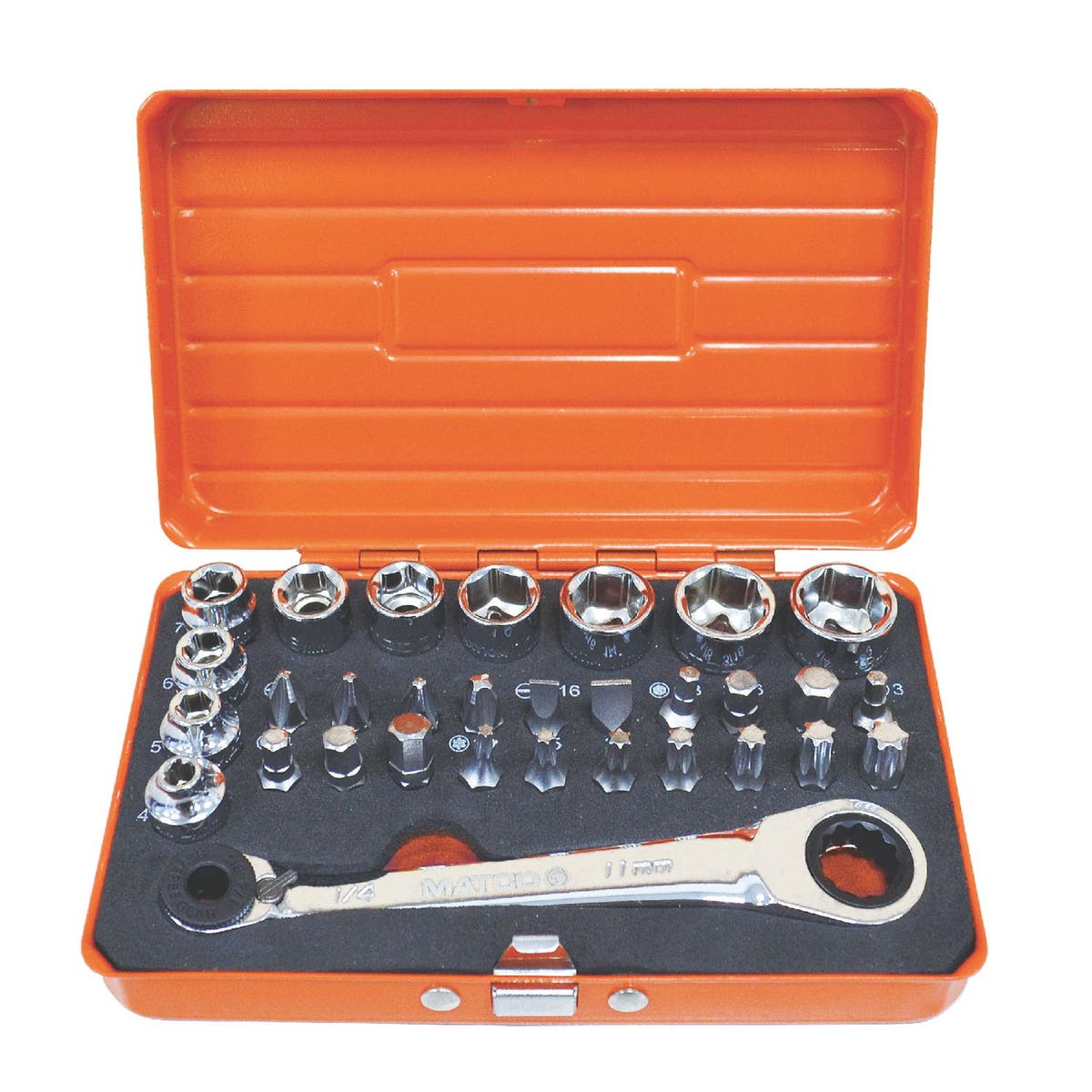 31 PIECE LOW PROFILE MECHANIC TOOL SET - ORANGE SBIT31O | Matco Tools