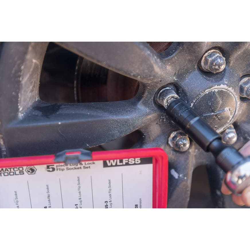 5 PIECE LUG AND LOCK FLIP SOCKET SET WLFS5 | Matco Tools