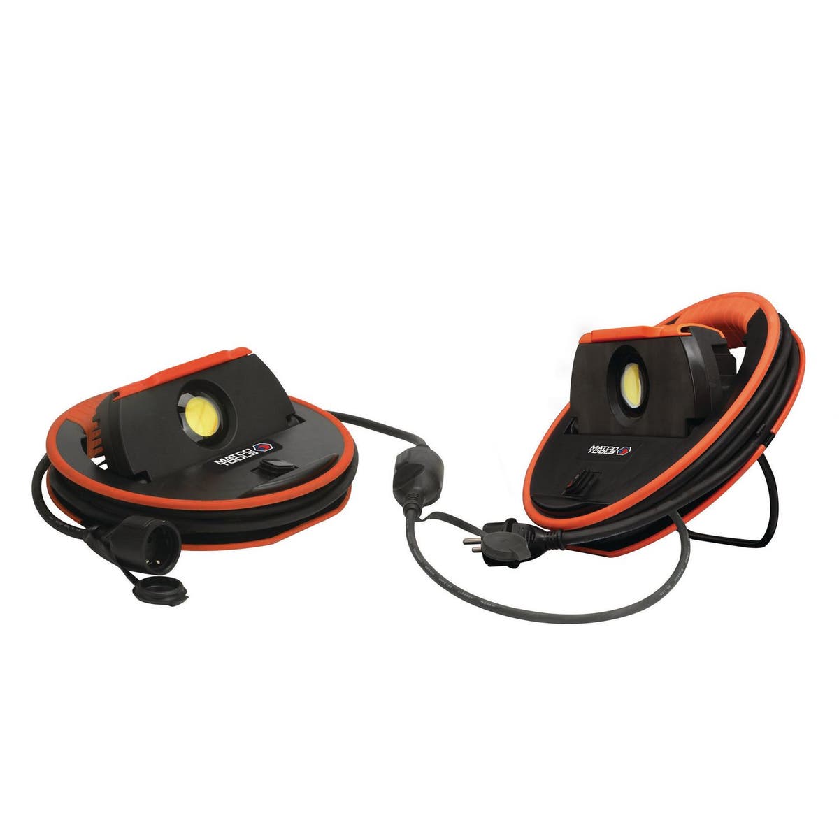 4,000 LUMENS COB FLOODLIGHT WITH CABLE REEL-ORANGE MWLCR4 | Matco Tools