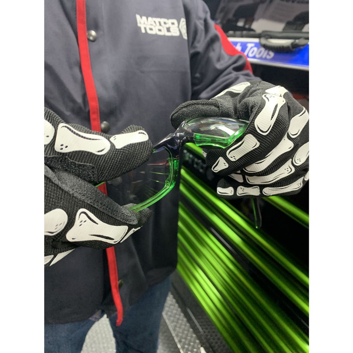 FORCEFLEX SAFETY GLASSES GREEN FULL FRAME WITH CLEAR LENSES FF5GTCLR ...