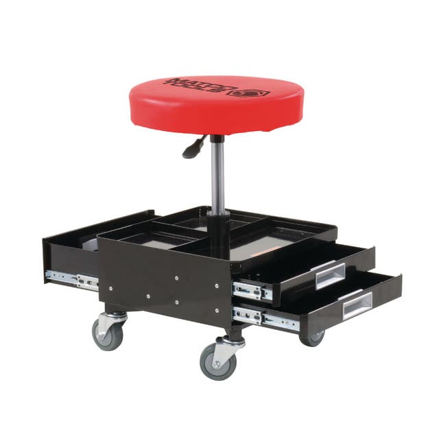 ADJUSTABLE MECHANICS STOOL WITH DRAWERS MS15 | Matco Tools