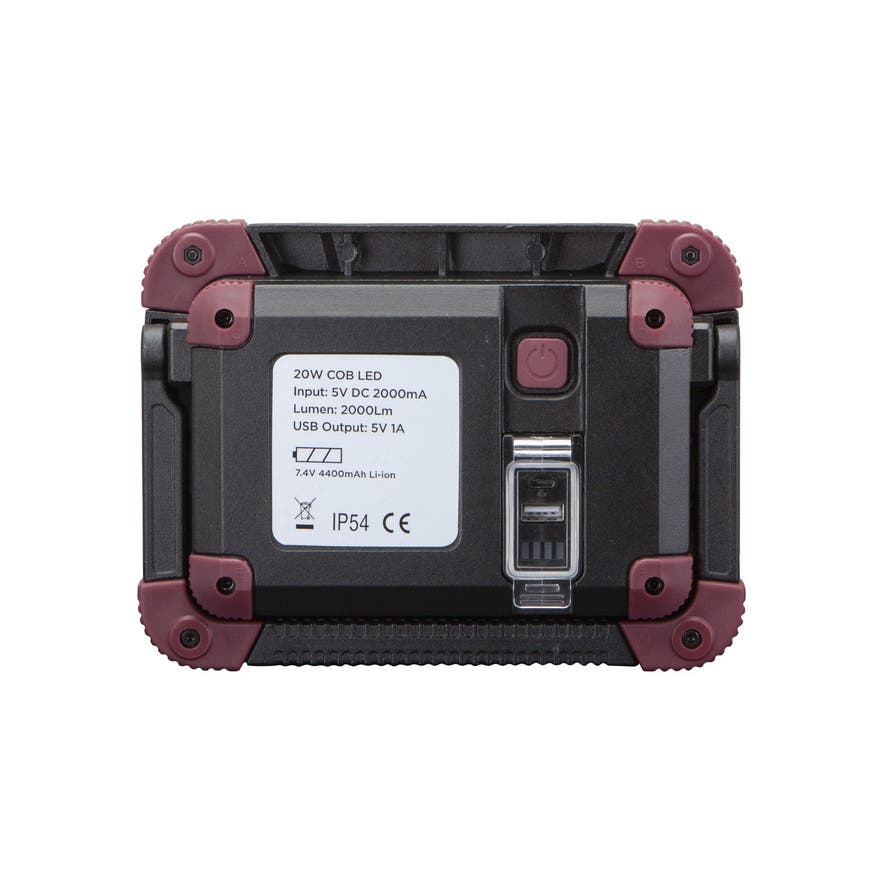 2,000 LUMENS HEAVY-DUTY RECHARGEABLE FLOOD LIGHT MWLFL2000 | Matco Tools