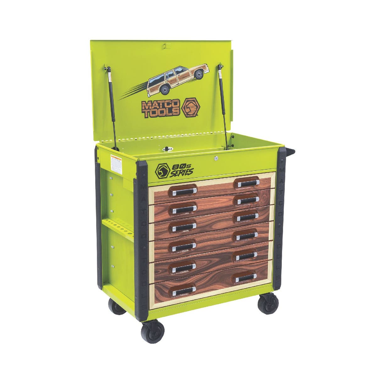 34.5" 6-DRAWER MSC4 '80S FAMILY WAGON ROLLING TOOL CART MSC4FDWGN23 ...