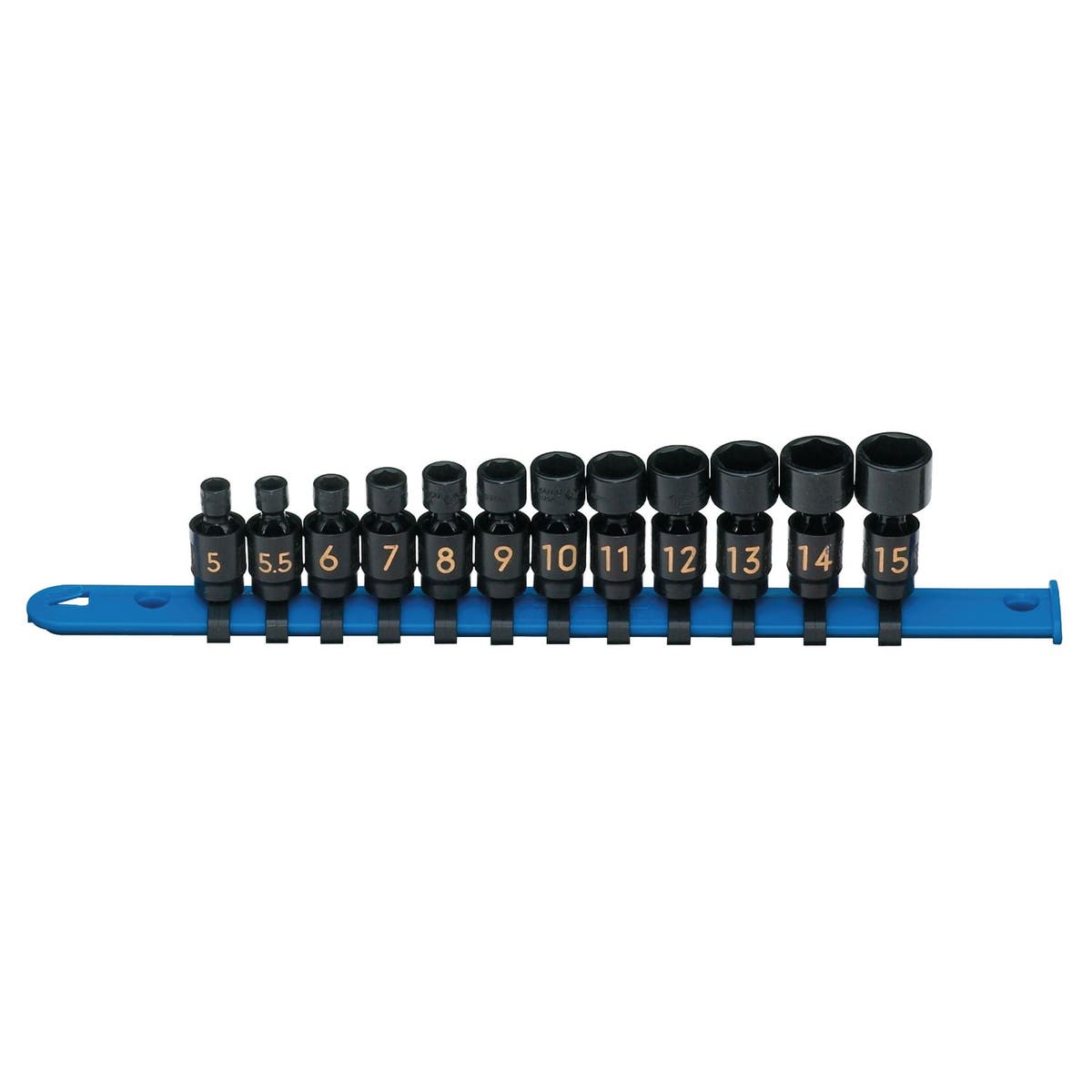 1/4" DRIVE 12 PIECE METRIC 6 POINT UNIVERSAL IMPACT SOCKET SET ...