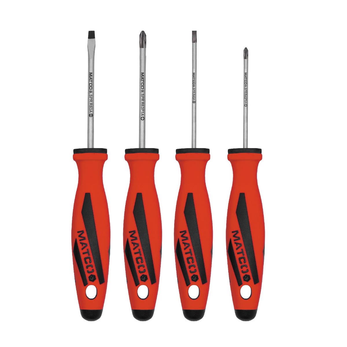 4 PIECE TOP TORQUE II™ PRECISION SCREWDRIVER SET - RED SPRR4A | Matco Tools