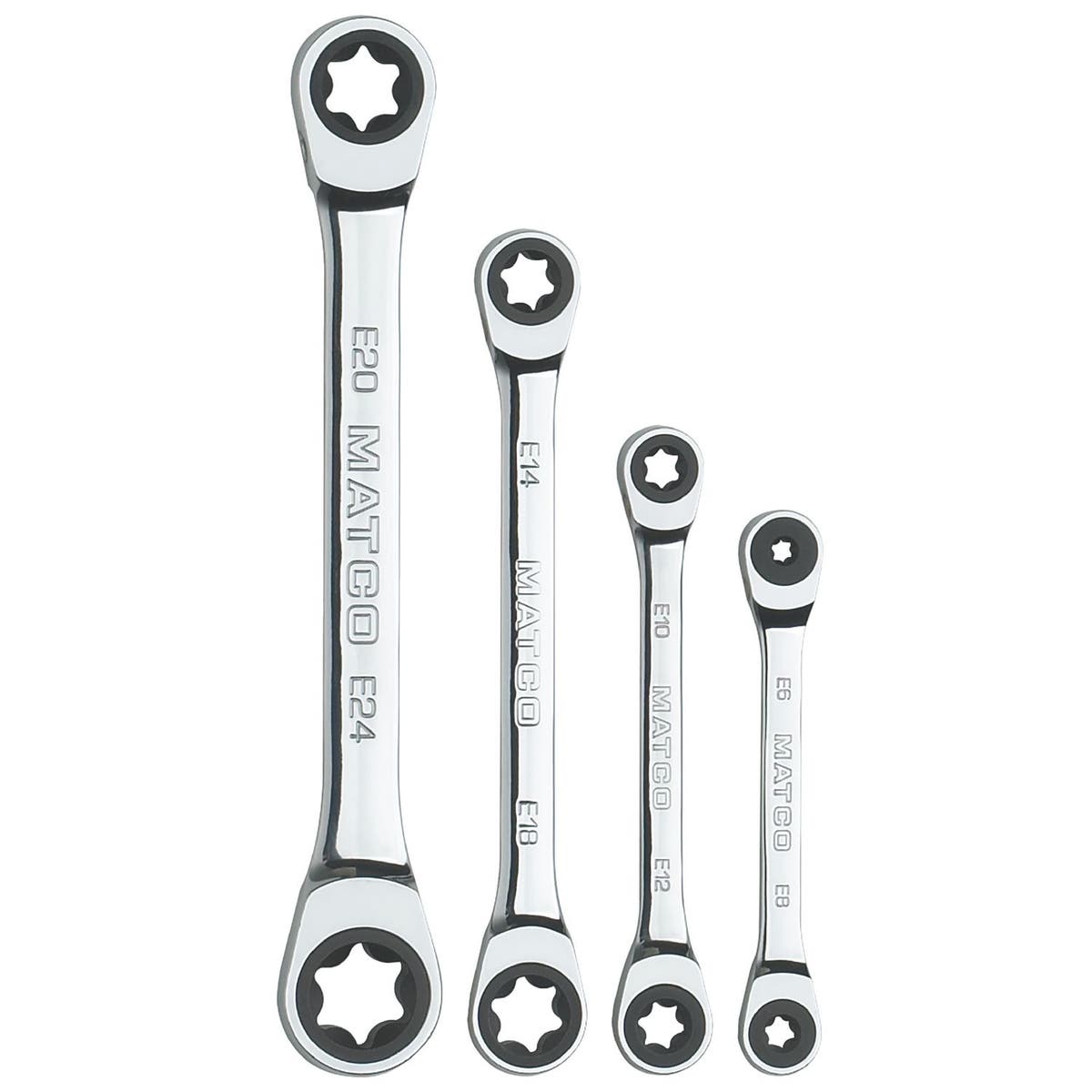 4 PIECE TORX® 72 TOOTH WRENCH SET S7GRXR4 | Matco Tools
