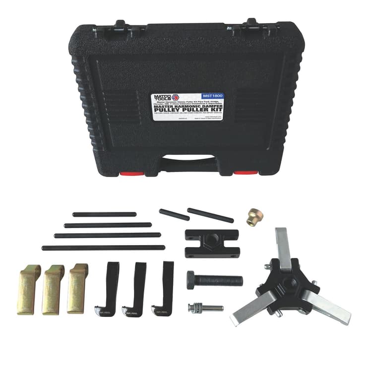 15-PIECE MASTER HARMONIC DAMPER PULLEY PULLER SET MST1800 | Matco Tools