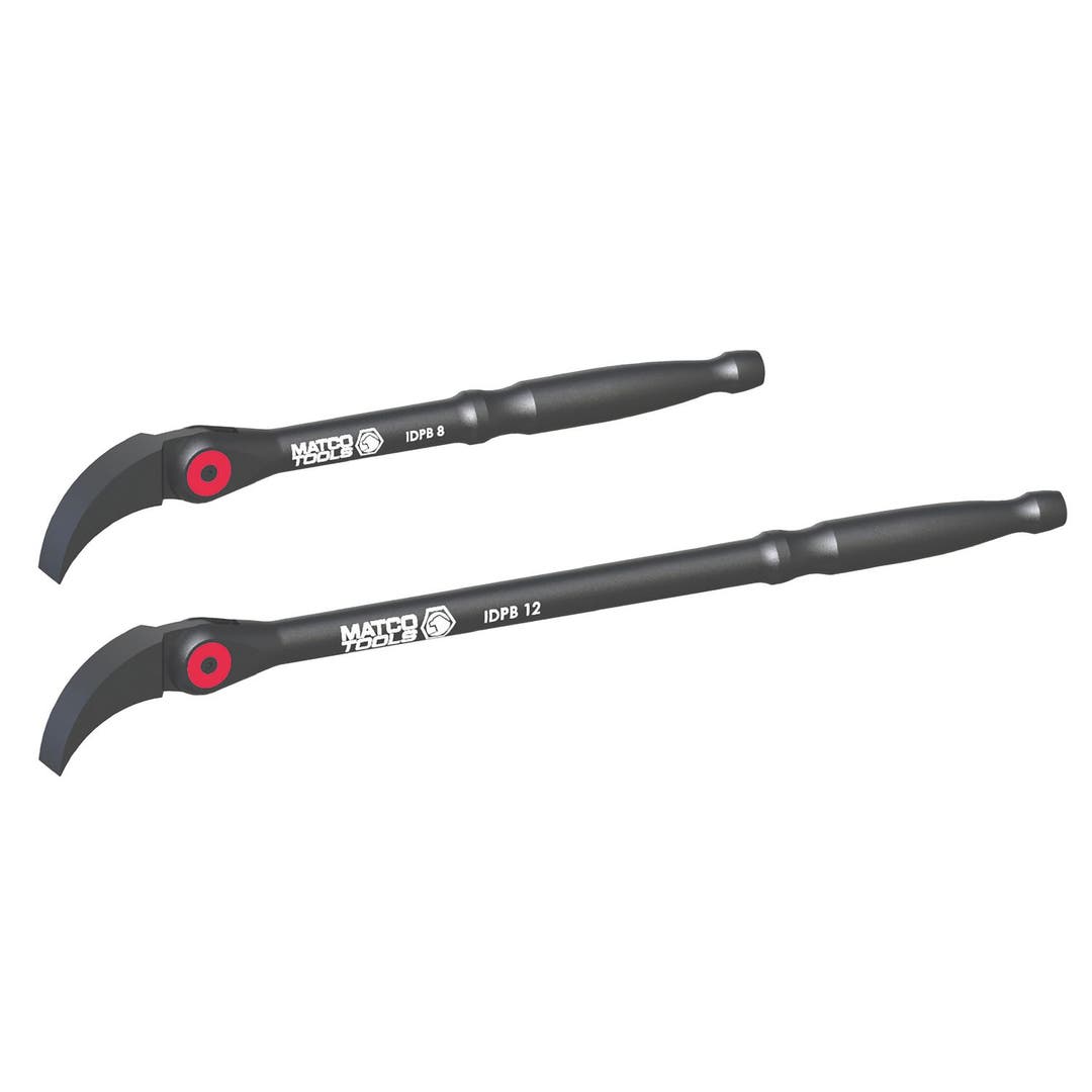 2 PIECE 8" & 16" DOUBLE PUSH LOCKING INDEXABLE PRY BAR SET IDPBSET2A ...
