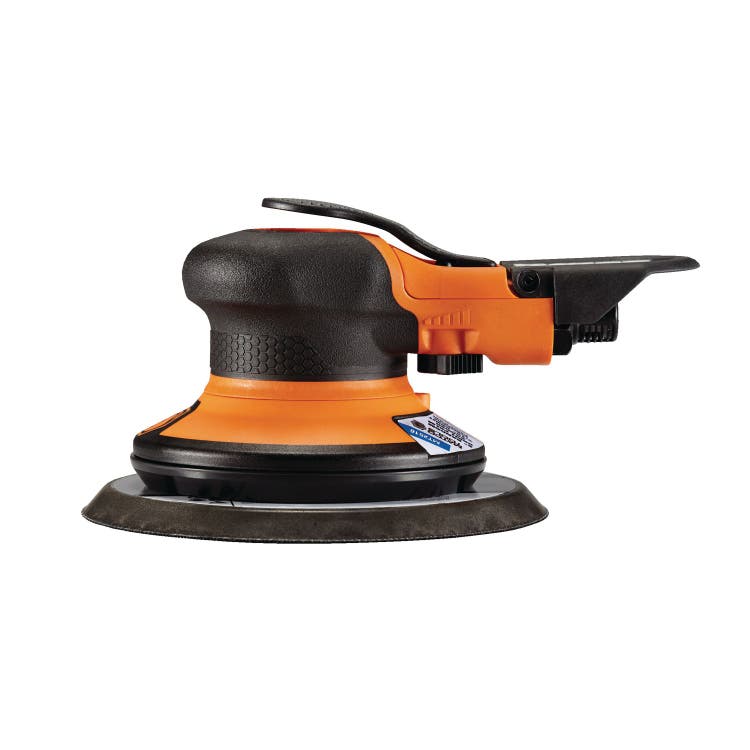 3/16" RANDOM ORBITAL PNEUMATIC LOW NOISE 6" PALM SANDER - ORANGE ...