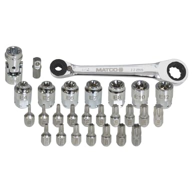 27 PIECE LOW PROFILE TORX®, TAMPERPROOF TORX® HEX BITS AND INVERTED ...