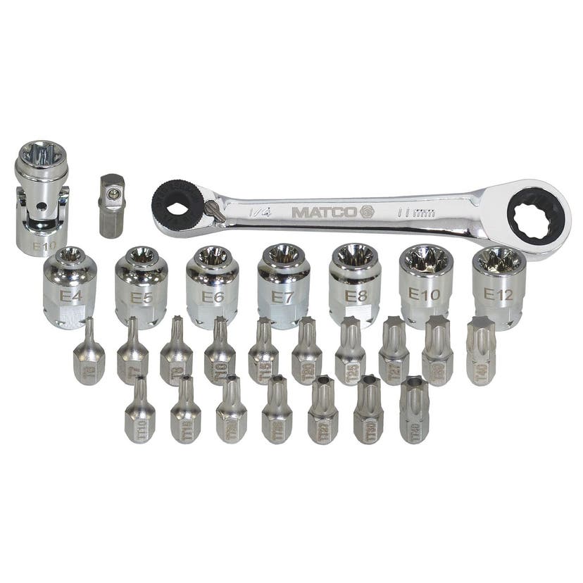 27 PIECE LOW PROFILE TORX®, TAMPERPROOF TORX® HEX BITS AND INVERTED ...