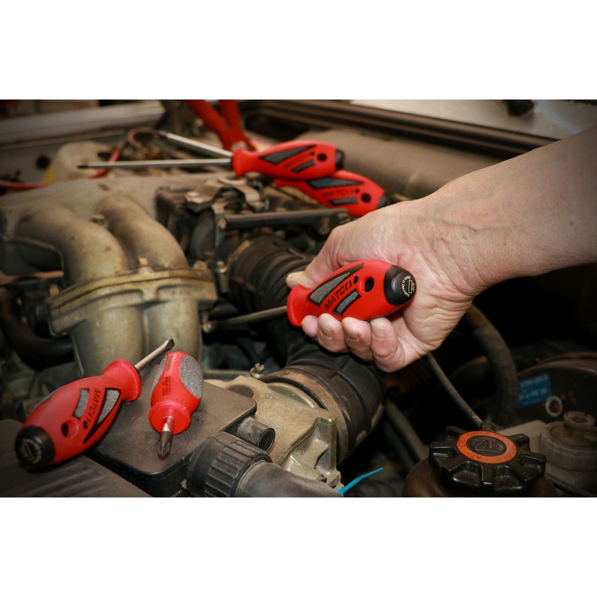 5 PIECE TOP TORQUE II™ SCREWDRIVER SET - RED SSPCR5CA | Matco Tools