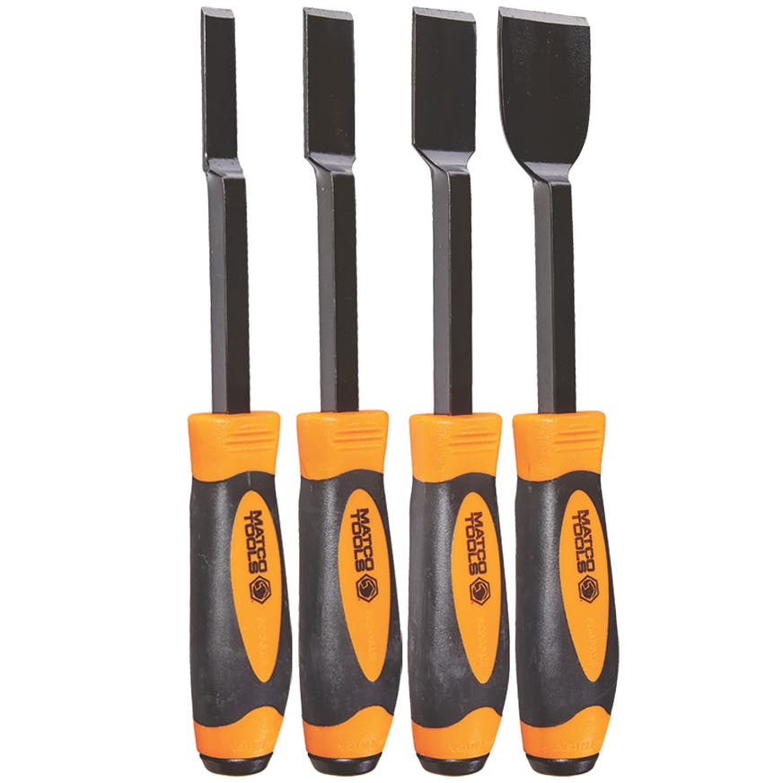 4 PIECE 10" LONG SCRAPER SET - ORANGE SCS4MB | Matco Tools