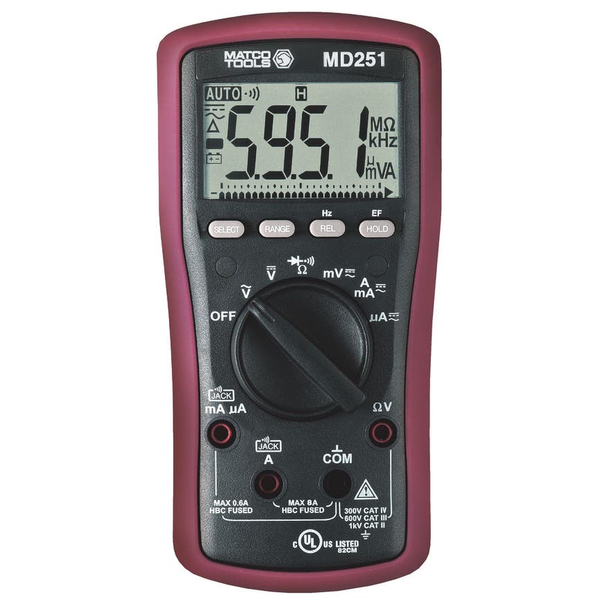 MATCO BASIC DIGITAL MULTIMETER MD251 | Matco Tools
