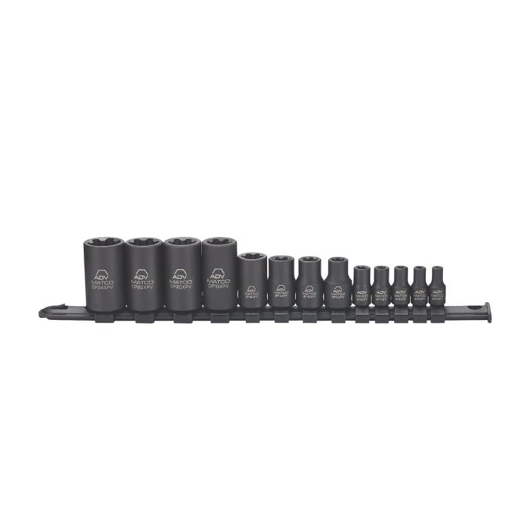 13 PIECE ADV INVERTED TORX® PLUS IMPACT SOCKET SET SABCP13XPV | Matco Tools