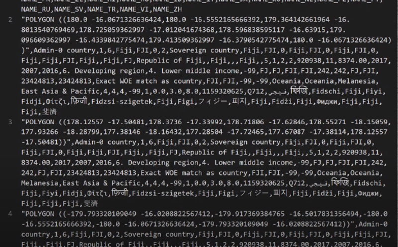 Loading Geospatial Data into SingleStore Helios · SingleStore Documentation