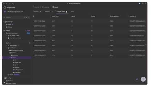 Building a Real-Time Analytics Pipeline for Race Cars | Intelligent Apps, Made on SingleStore