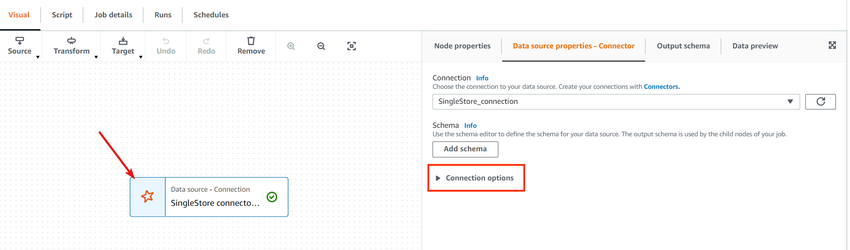 Load Data from AWS Glue · SingleStore Helios Documentation