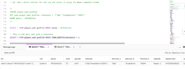 The Json Playground In Singlestoredb
