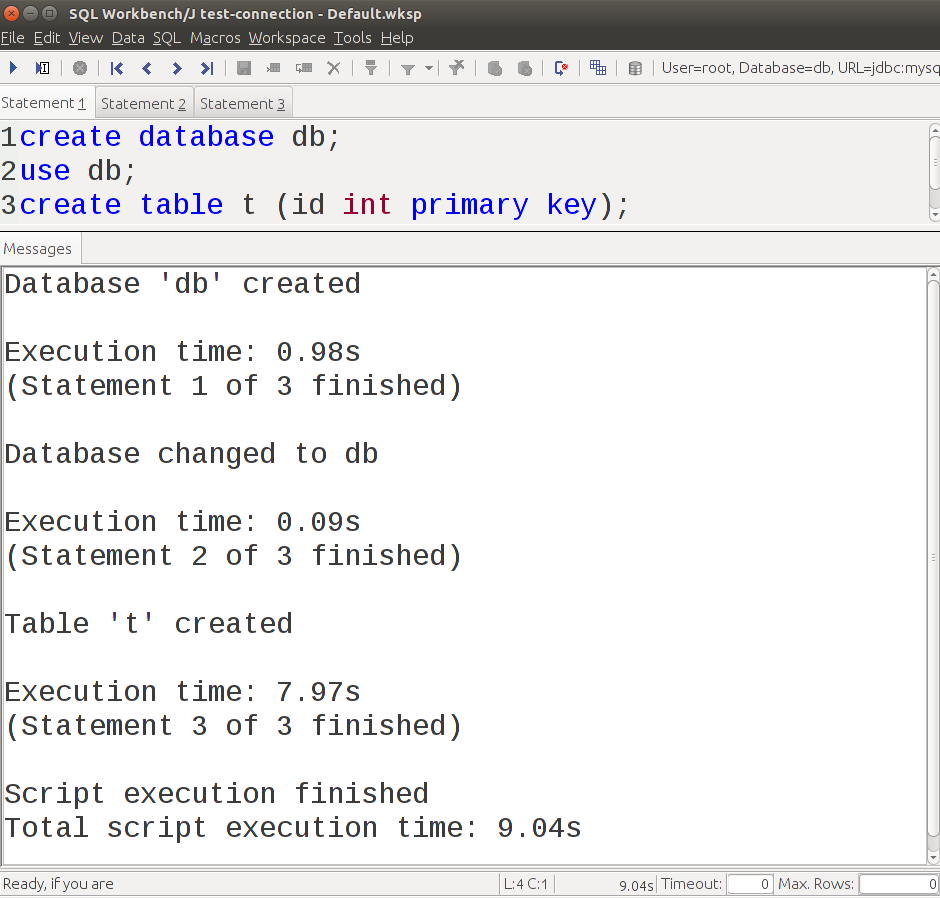 Connect with SQL Workbench · SingleStore Documentation