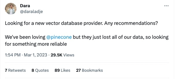 Choosing a Vector Database for Your Gen AI Stack | SingleStoreDB for AI & Vectors