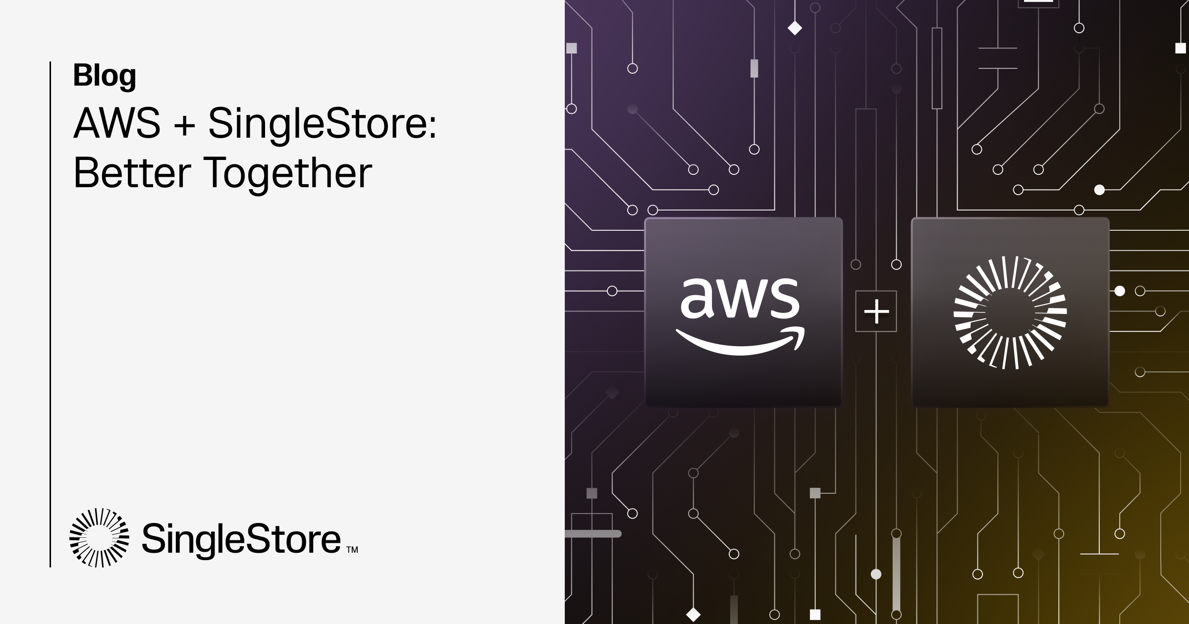AWS + SingleStore: Better Together