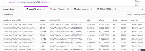 The JSON Playground in SingleStoreDB