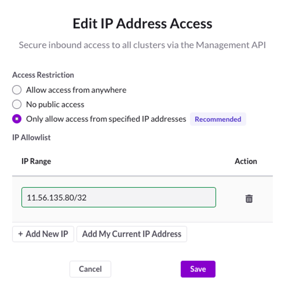 Management API Overview · SingleStore Documentation