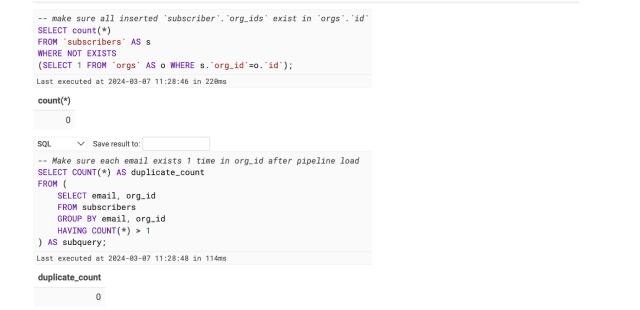 Referential Integrity Checks in SingleStore