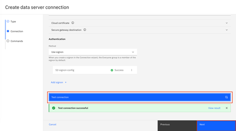 Connect with IBM Cognos Analytics · SingleStore Helios Documentation