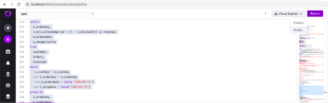 Using Visual Profile in SingleStore for Performance Tuning