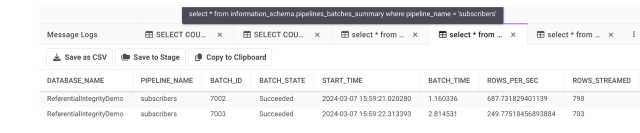 Referential Integrity Checks in SingleStore