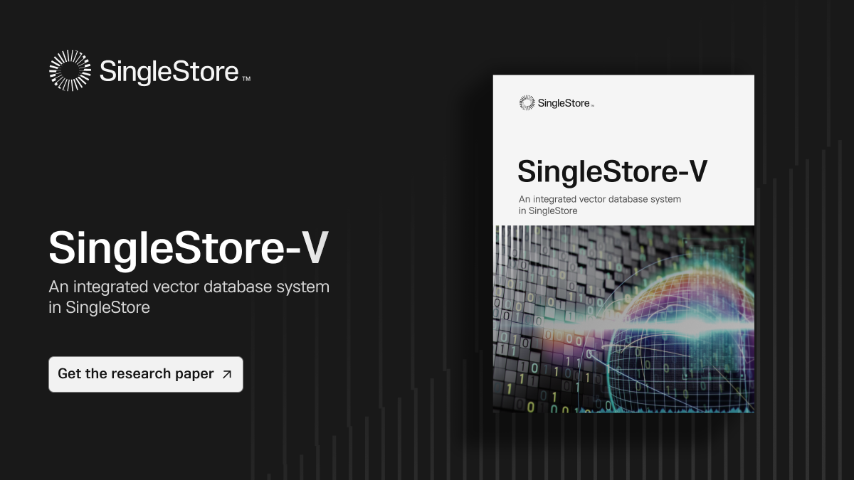SingleStore, vector database, AI database, database for AI, OLAP database, OLTP database