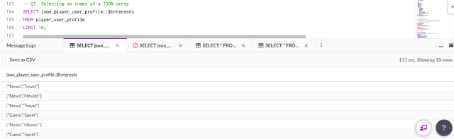 The Json Playground In Singlestoredb