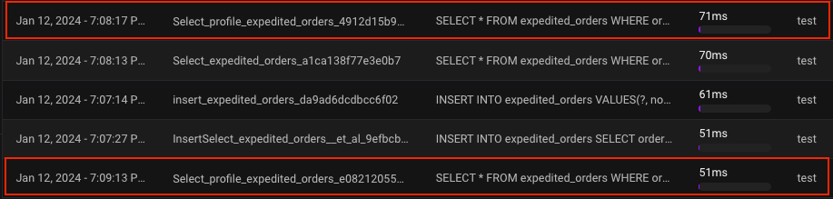 Query History Examples · SingleStore Documentation