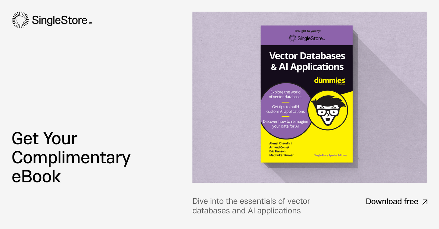 Vector Databases & AI Applications for Dummies® | SingleStore