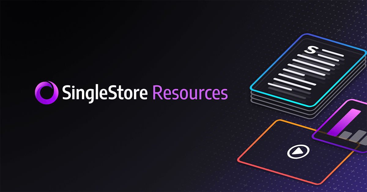 Singlestoredb Is The Real Time Distributed Sql Database Designed For Data Intensive Applications 