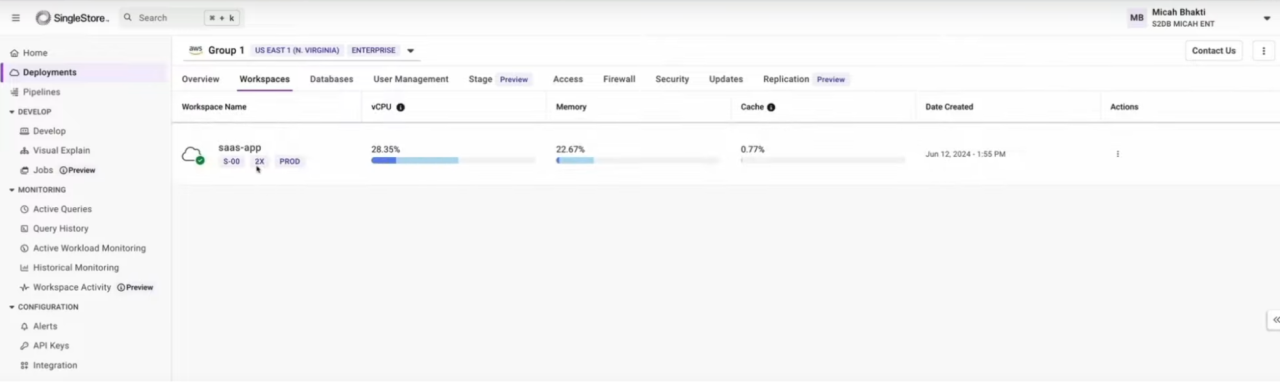 Autoscaling in SingleStore Helios®