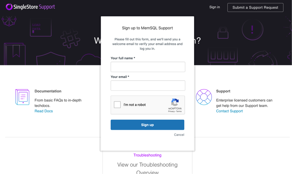Support FAQ · SingleStore Helios Documentation