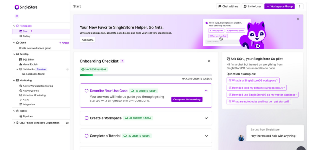 Getting Started with SingleStoreDB Cloud