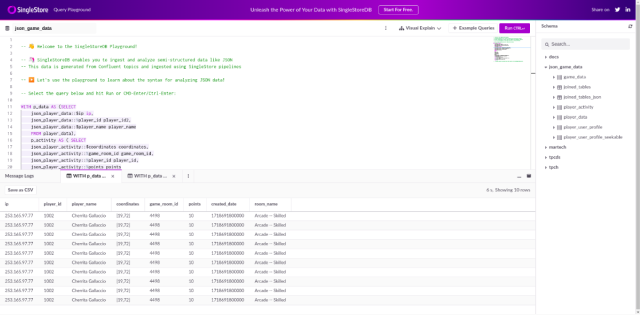What to Expect in Your First Five Minutes With SingleStoreDB