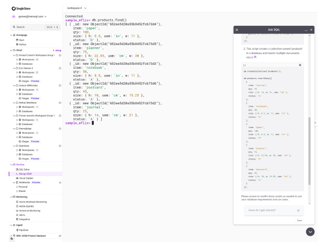 Announcing the General Availability of the Shell UI for SingleStore Kai ...