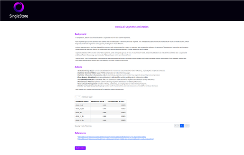 SingleStore Cloud Performance Troubleshooting Notebook