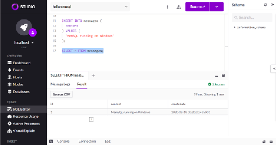 Spin Up a SingleStore Cluster on Windows in 20 Minutes