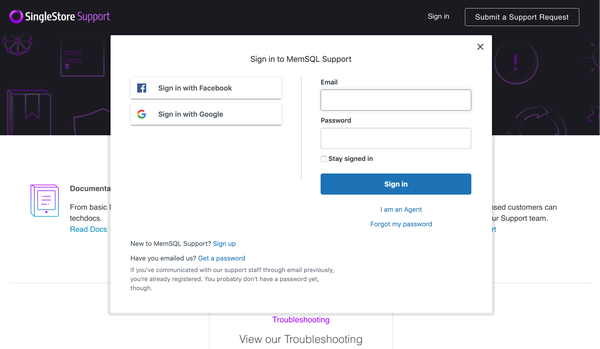 Support FAQ · SingleStore Documentation
